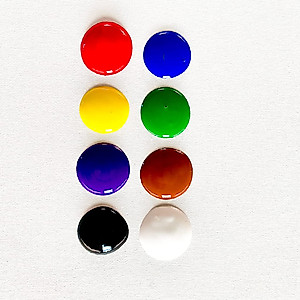 milo Tempera Paint Set of 8 Colors | 16 oz Bottles | Made in the USA | Washable and Non-Toxic Art & Craft Poster Primary Finger Paints for Artists, Kids, & Hobby Painters