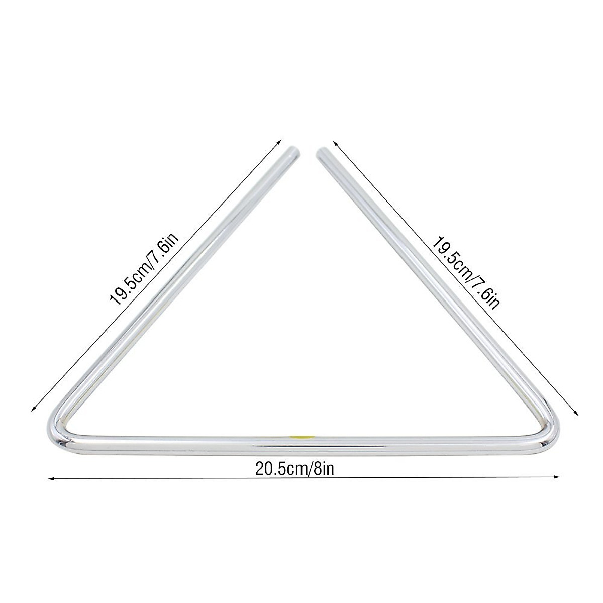 Music Triangle, Children Music Enlightenment Musical Percussion Instrument Steel Triangle with Striker(8inches)