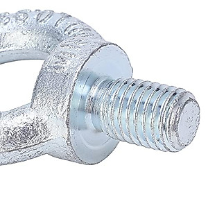 Resistant Non-Slip Eye 2pcs Galvanized Q235 Steel Eyelet Uniform Strength for Marine Machinery Devices