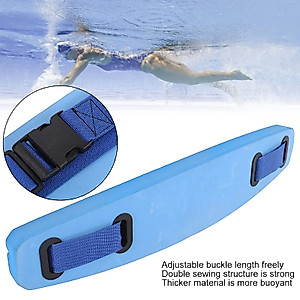 Swimming Floatation Belt, Small Size Adjustable Swimming Buoyancy Belt Outdoor Swim Training Aid for Adult and Kids(Blue)