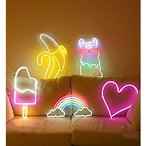 Neon Light Sign LED Night Lights USB Operated Decorative Marquee Sign Bar Pub Store Club Garage Home Party Decor Bedroom 5V atmosphere