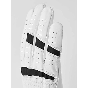 Hestra Golf Leather Right Glove - Off White/Black | 7