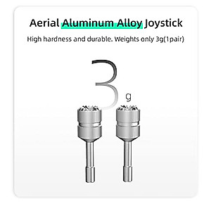 Suitable for DJI Mini3 Pro(Mavic3) Joystick Governor Extended Control Sticks Delay Rocker Accessories Thumb Drone Replacement Accessories (Governor + red Rocker)