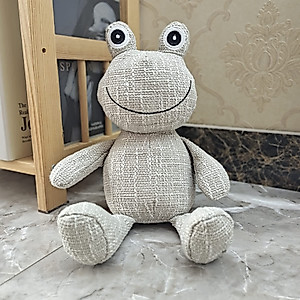 Dewarfami Interior Fabric Door Stopper Animal Door Stop Weighted Decorative Frog