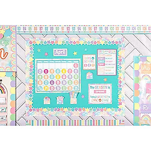 Teacher Created Resources Pastel Pop Calendar Bulletin Board