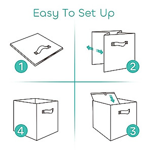 Lulive Underwear Sock Drawer Organizer,Foldable Closet Organizers and Storage Boxes, Fabric Drawer Dividers for Clothing,Socks,Toys,Ties(6 Packs,Gray)