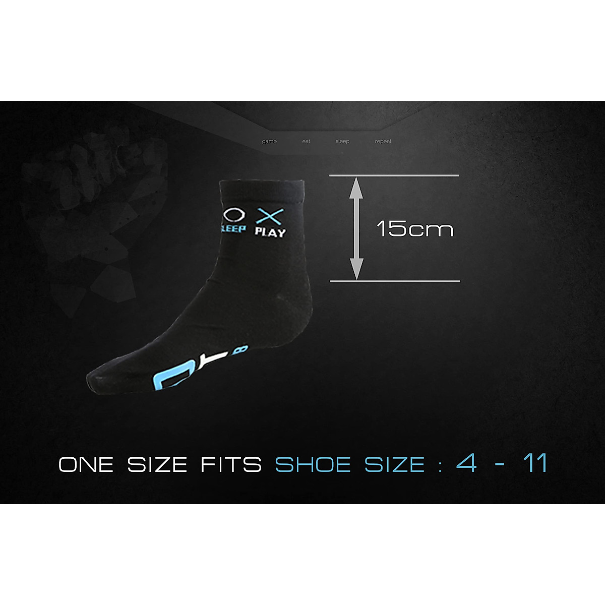 Gamer Socks, DND Gift Ideas, Best Gifts for Teenagers Boys, Presents, im Gaming Socks for Men (Blue Respawn)