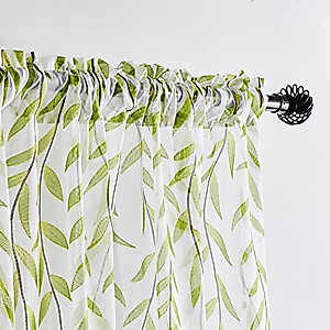 MIULEE Velvet Curtains Olive Green Elegant Grommet Curtains with Sage Sheer Curtains Rod Pocket for Classical Living Room Bedroom Decor 84 Inch