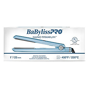 BabylissPRO Nano Titanium 1" Digital Straightener