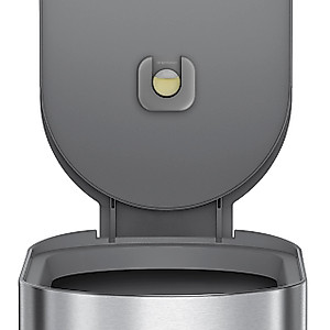 simplehuman 45 Liter / 12 Gallon Slim Hands-Free Kitchen Step Trash Can, Brushed Stainless Steel