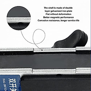 2Pcs Dual Switch Welding Holder 50KG Strong Fixed Angle Soldering Locator Clamp Fixture for Steel Iron Plate