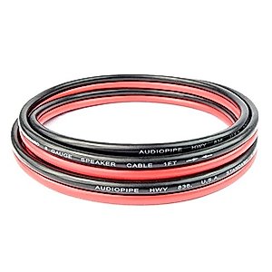 8 Gauge 6 Feet Red Black Speaker Wire Copper Mix Power Ground Car Home Audio