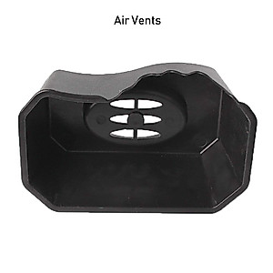 Gecko Hideout Box with Wider Entrance, Hide Cave with Sink to Increase Humidity and Water Supply, Habitat Water Bowl for for Lizards, Turtles, Reptiles, Amphibians, Small Snake