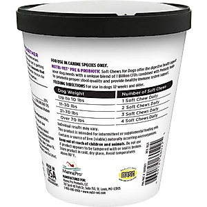 Nutri-Vet Pre and Probiotic Soft Chews for Dogs - Digestive Health Support Dog Probiotics - Tasty Liver and Cheese Alternative to Dog Probiotic Powder - 120 Soft Chews