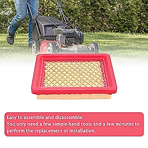 KLWZH 951-15245 Air Filter for MTD 751-15245 Craftsman Cub Cadet 490-200-M065 159cc 1X65 5X65 6X65 8X65 Engines 196cc 5X70 6X70 7X70 SC 700 E Self Propelled Troy-Bilt TB230 Engine Lawn Mower 2PCS