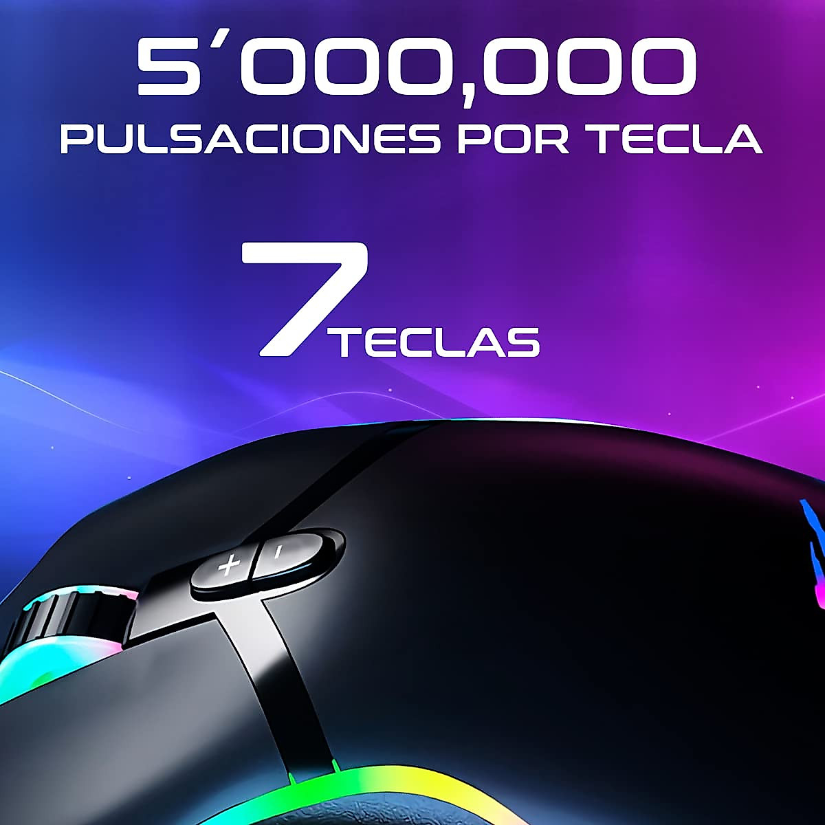 Slim Company Mouse Gamer USB Wired 7 Buttons 6400dpi Havit Ms1026 RGB