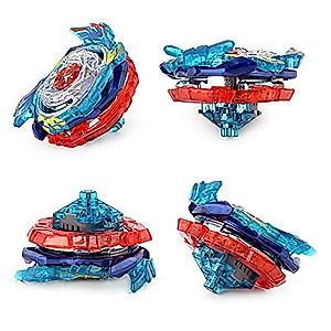 mopogool Battling Tops Burst B-73 Valkyrie.6V.Rb Genesis Valtryek Gyro Toys with Bey Burst Battle Sparking Launcher LR RightLeft Turning and Grip Spin Top Booster Starter Toy