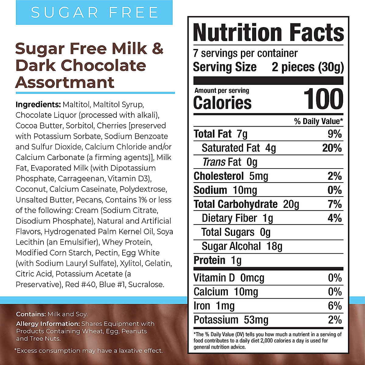 Asher's Sugar Free Chocolate Candy Assortment - Kosher, Keto, Milk & Dark Chocolates (15 pieces, 8 oz.)