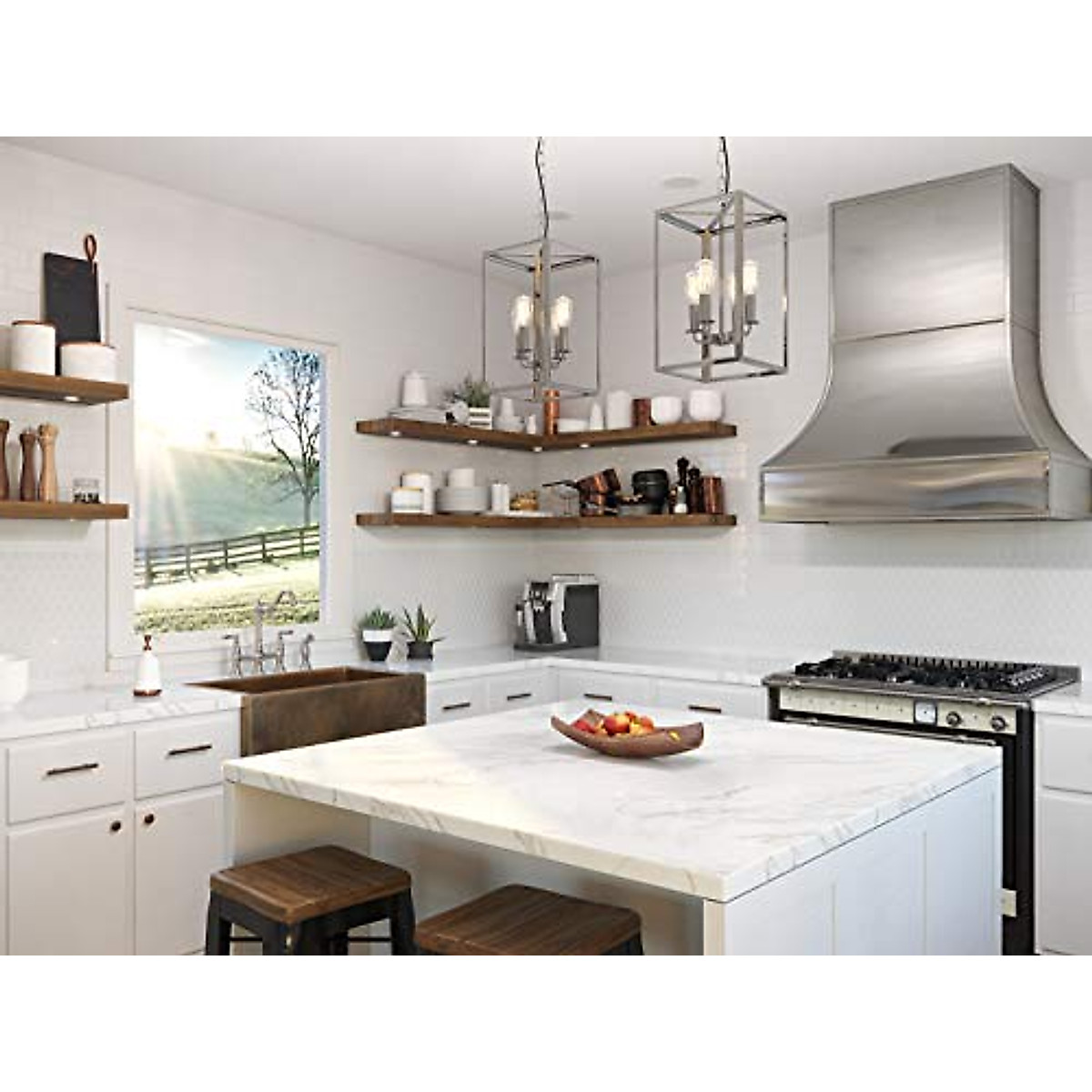 Pfister Courant Kitchen Faucet with Side Sprayer, 2-Handle, High Arc, Stainless Steel Finish, F0314COS