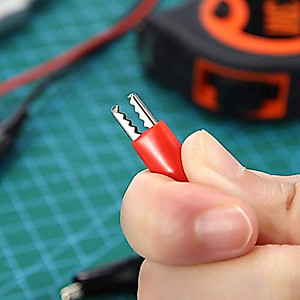 eBoot 2 Groups 1M Test Leads Set with Alligator Clips Double-ended Jumper Wires (2 Groups)