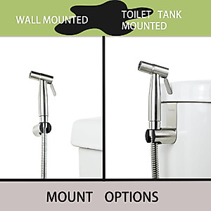 XUSHCL Multifuctional Handhel Bidet Spray Kit for Toilet. Premium Stainless Steel Bathroom Faucet for Toilet Clean, Women's Washing, Diaper Cleaning, Baby Washing, Pet Shower etc-Easy to Install