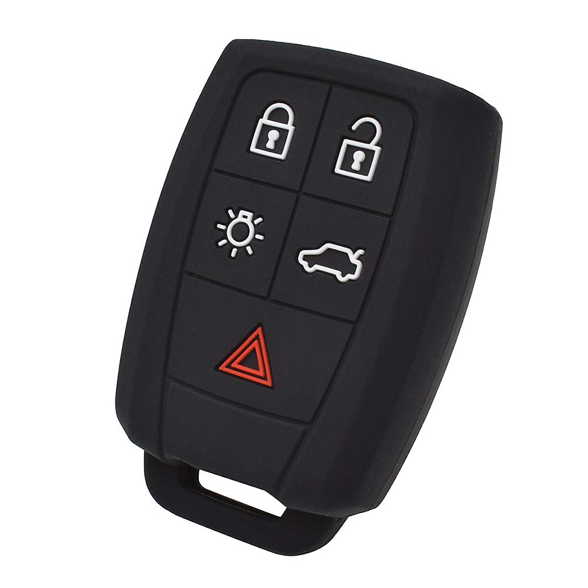 5 Buttons Silicone Key Case Fob For Volvo XC90 C70 S60 D5 V50 S40 C30 Keyless Remote Key Cover Shell Skin Holder Key Sleeve Protector