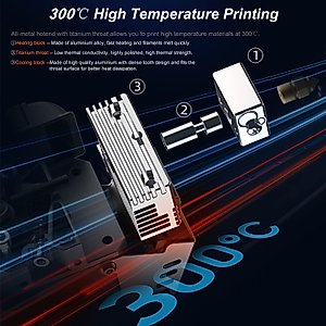 ENOMAKER Creality Sprite Extruder Pro Kit Upgrade Direct Drive All Metal Hotend 300℃ High Temperature Convenient Retrofit for Creality Ender 3/Pro/V2/MAX/NEO(4.2.7) 3D Printer Head Replacement