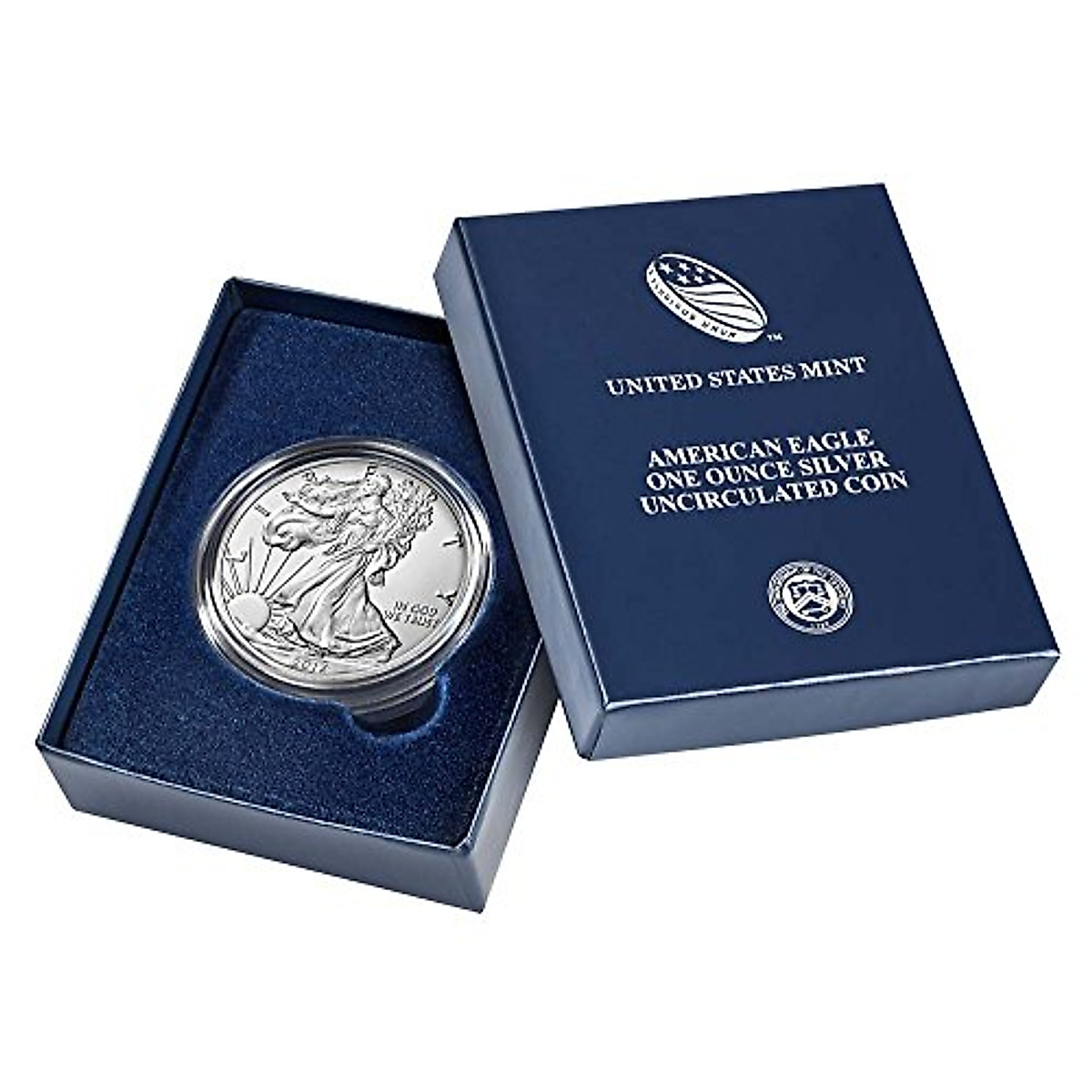 2017 W Silver Eagle 2017 W Silver Eagle Burnished W Mint Mark $1 Perfect Uncirculated US Mint SP