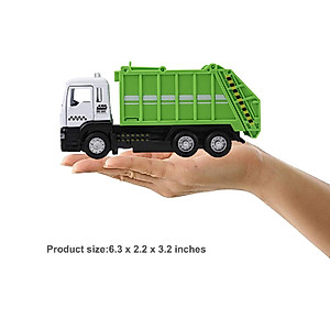 Garbage Truck Toys Alloy Diecast Cars Trash Truck wiht Light and Sound Recycled Trucks Toy for Boys Age 3,4,5,6,7 (1PC) (Garbage Truck)