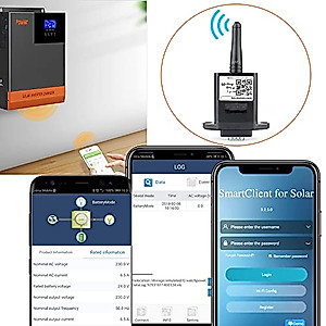 3500W Solar Inverter, 48V DC to 110V 120V AC, Off-Grid Inverter, Pure Sine Wave, Built-in 80A MPPT Charge Controller, for 48V Lead Acid or Lithium Battery
