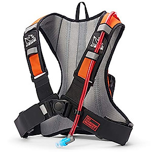 USWE Ranger 3L, Hydration Pack with 2.0L/ 70 oz Water Bladder, Backpack for Enduro and Off-Road Motorcycle, Bounce Free, Orange Black
