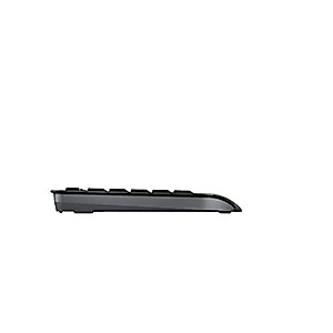 Cherry Gentix Wireless Keyboard and Mouse Set Combo for Desktop - Full Size for Computer Desktop or Laptop at The Office or at Home - Silent, Quiet Keystrokes with an Ergo Build - Black