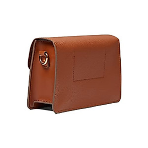 Anne Klein AK Lock Flap Crossbody, Saddle