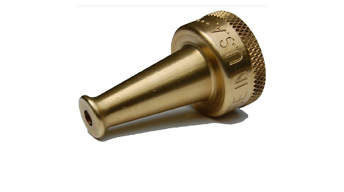 Nysist Solid Brass Hose Nozzle – Durable Adjustable Spray Patterns