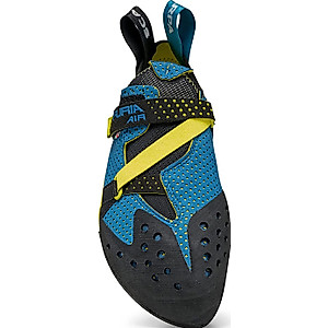 SCARPA Furia Air Rock Climbing Shoes for Sport Climbing and Bouldering - Specialized Performance for Sensitivity and Breathability - Baltic Blue/Yellow - 8-8.5
