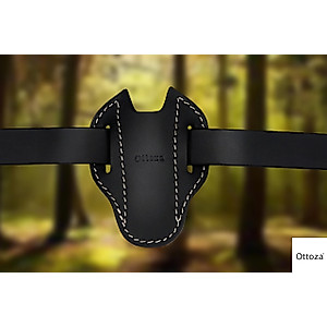 Ottoza Leather Knife Sheath for Belt Vertical Knife Sheath 5" Leather Pocket Knife Sheath Leather Folding Knife Sheath 5 inch Knife Sheath Pocket Knife Holster Pocket Knife Holder TOP Grain Leather No:70