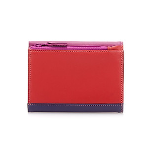 mywalit Tri-Fold Leather Wallet | 8 Card Slots Wallet | ID Window & Coin Pocket | Sangria Multi | Stylish & Functional Accessory for Men & Women | Perfect for Everyday Use