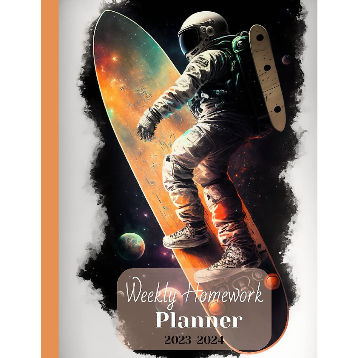 Weekly homework planner 2023-2024: Homework organiser for School and college