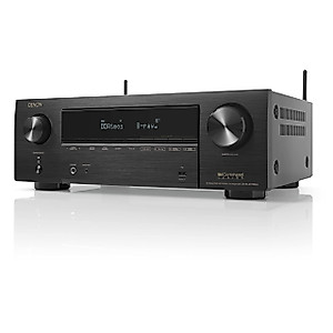 Denon AVR-X1700H 7.2 Channel AV Receiver - 80W/Channel (2021 Model), Advanced 8K HDMI Video w/ eARC, Full 3D Audio - Dolby Atmos, DTS:X, Wireless Streaming, Built-in HEOS, Amazon Alexa Voice Control