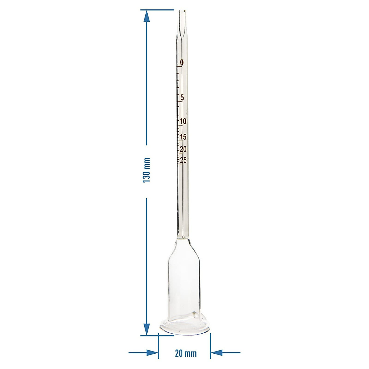 Vinometer for Wine, 0-25% Alcohol Meter Tester for Measuring The Percentage of Alcohol in Wine