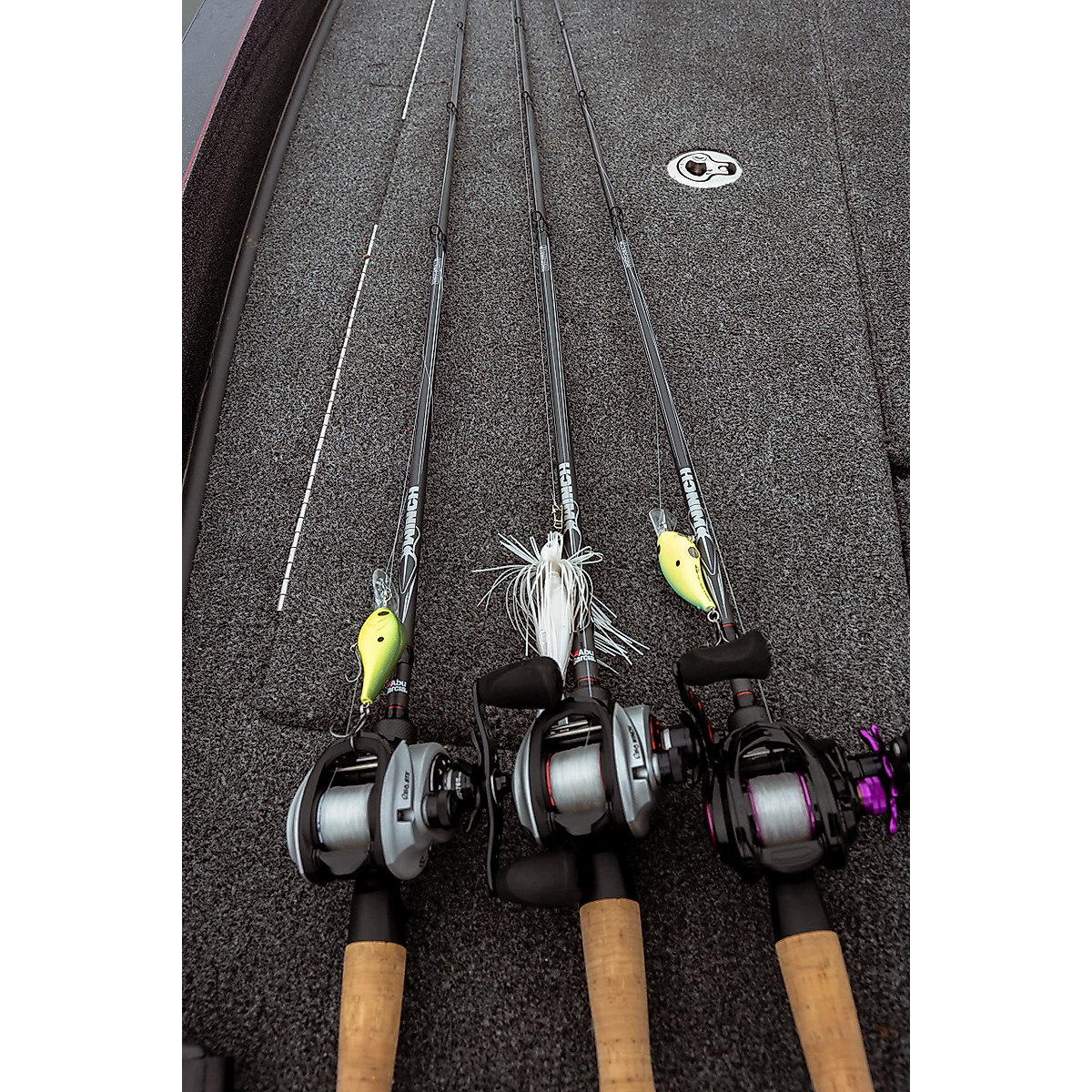 Abu Garcia Winch Casting Fishing Rod, Black, 7' - Medium Heavy - 1pc