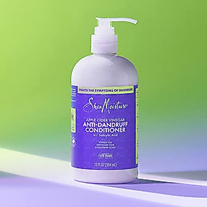 SheaMoisture Hair Care System Anti-Dandruff For Stronger Hair & Healthier Scalp Conditioner Formulated With Apple Cider Vinegar And Fair Trade Shea Butter 13oz