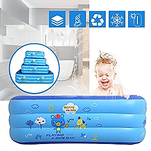 Generic 1.2/1.3/1.5/1.8M Kids Inflatable Swimming Pool Childs Toddlers Family Backyard Garden Pool 1.5M/2