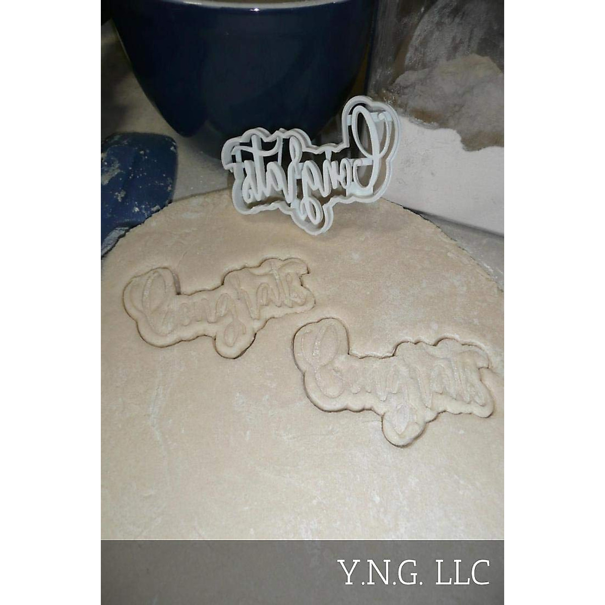 CONGRATS CONGRATULATIONS WORD FANCY WRITING GOOD WISHES COOKIE CUTTER MADE IN USA PR2515