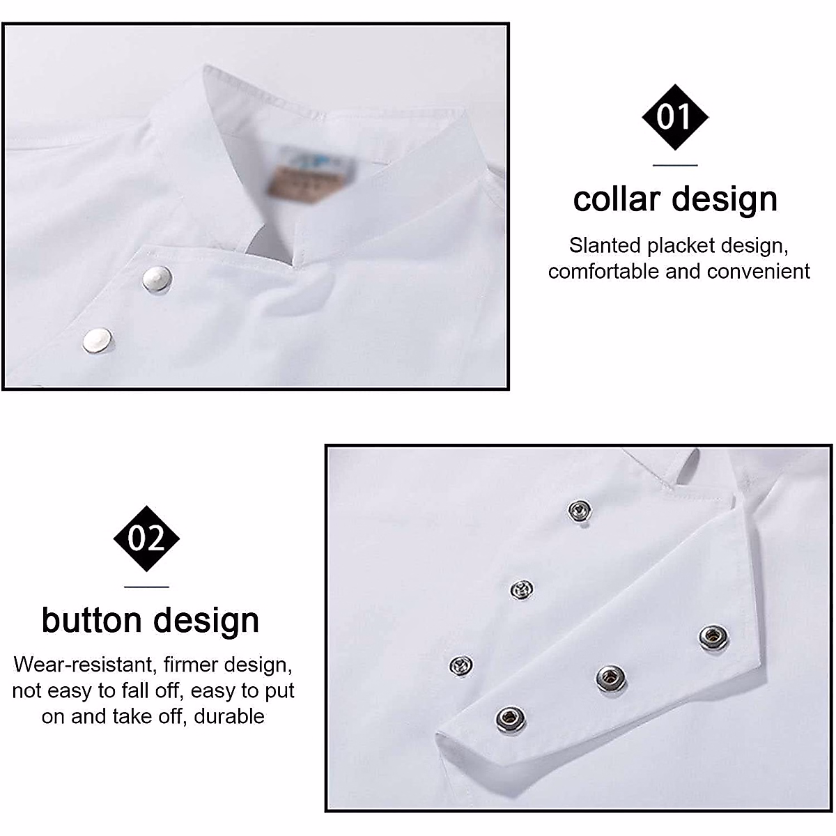 HMLOPX Chef Jacket Short Sleeve Breathable Unisex for Food Service, Caterers, Bakers and Culinary (Color : GREY, Size : XL-XLarge)