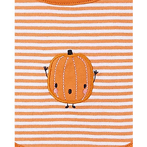 The Children's Place 1st Holidays Baby Bibs 2-Pack, Halloween/PUMPKI, ONE Size