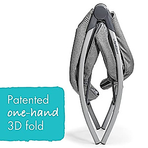 The First Years First Dreams Folding Baby Bassinet - Portable Crib for Travel - Bassinet Bedside Sleeper for Baby - White