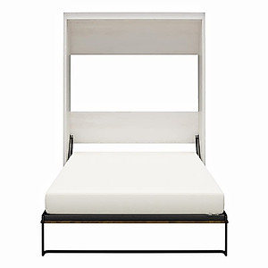 Signature Sleep Modern Wood Queen Murphy Wall Bed in Ivory Oak