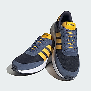 adidas Men's Run 70s Sneaker, Ink/Bold Gold/Crew Blue, 12