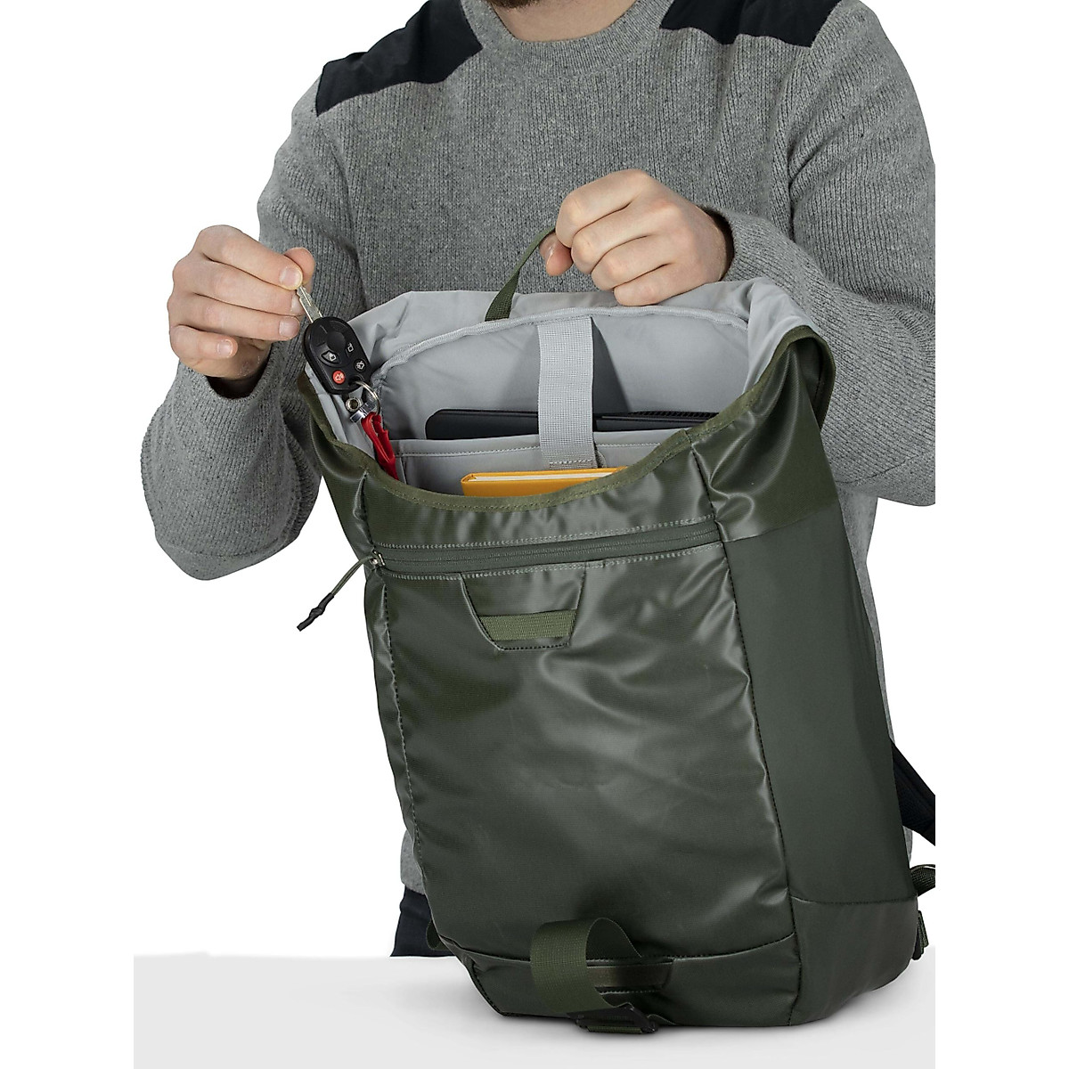 Osprey Transporter Roll Top Laptop Backpack, Black